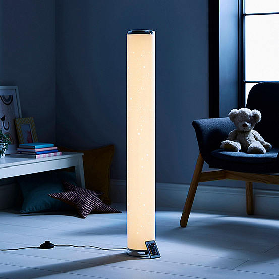 Glow Starburst Cylinder Colour Changing Floor Lamp | Freemans