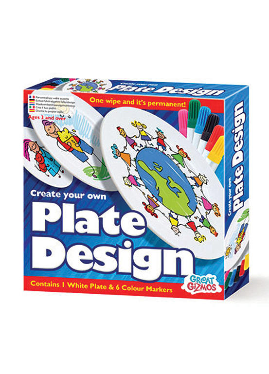 Great Gizmos Create Your Own Plate Design | Freemans