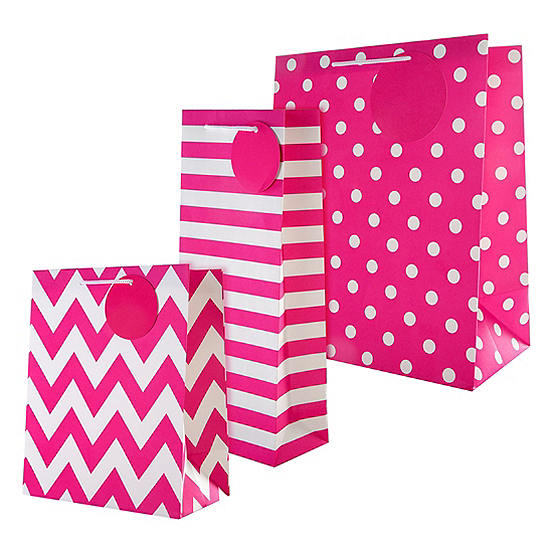 Hallmark Pink Patterned Set of 3 Gift Bags | Freemans