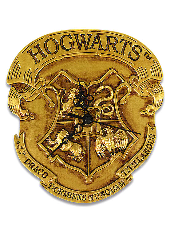 Harry Potter Classic Crest Hogwarts Clock | Freemans