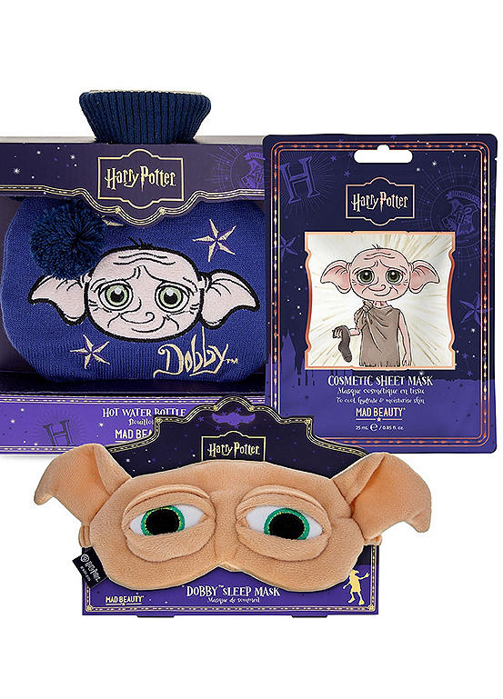Harry Potter Mad Beauty Dobby Hot Water Bottle, Eye Mask & Sheet Mask ...