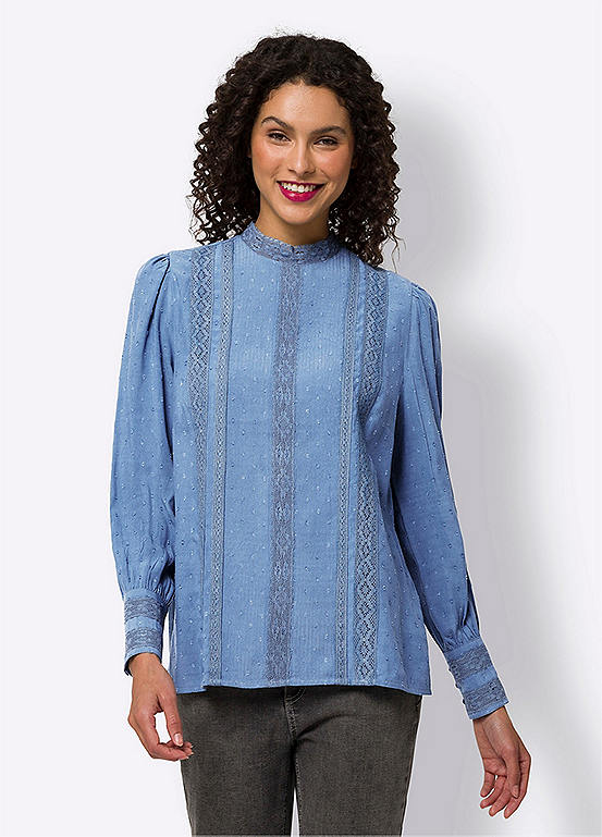 Heine Lace Trim Blouse | Freemans