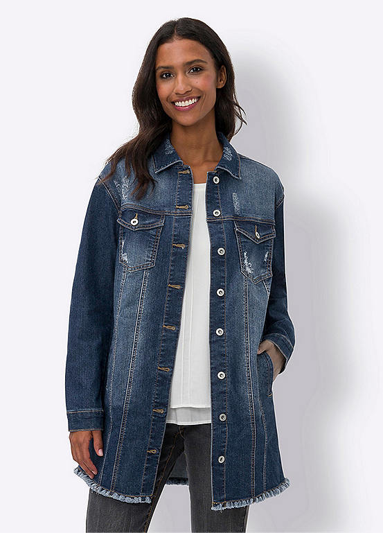 Heine Longline Denim Jacket | Freemans