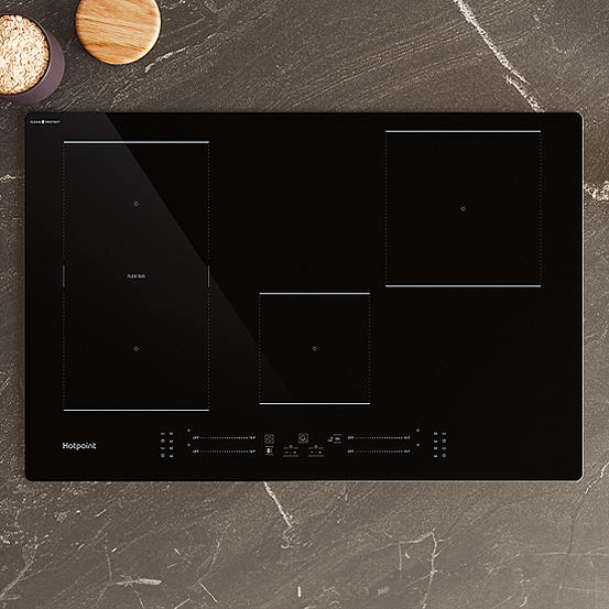 Hotpoint CleanProtect 77cm Induction Hob TS6477CCPNE - Black | Freemans
