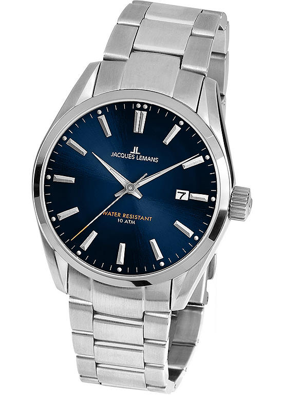 Jacques Lemans Derby Quartz Stainless Steel Men’s Bracelet Watch | Freemans