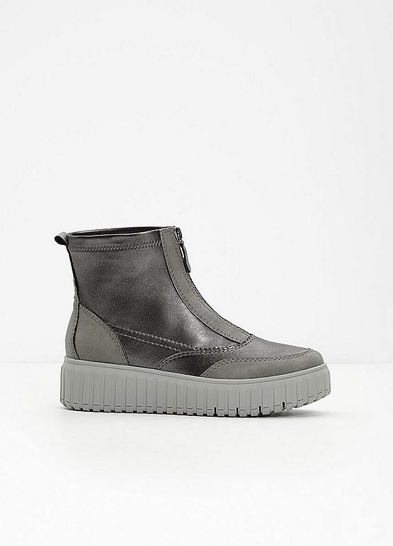 Jana Metallic Platform Ankle Boots | Freemans