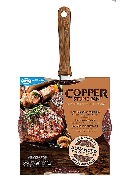 JML Copper Stone Griddle Pan | Freemans