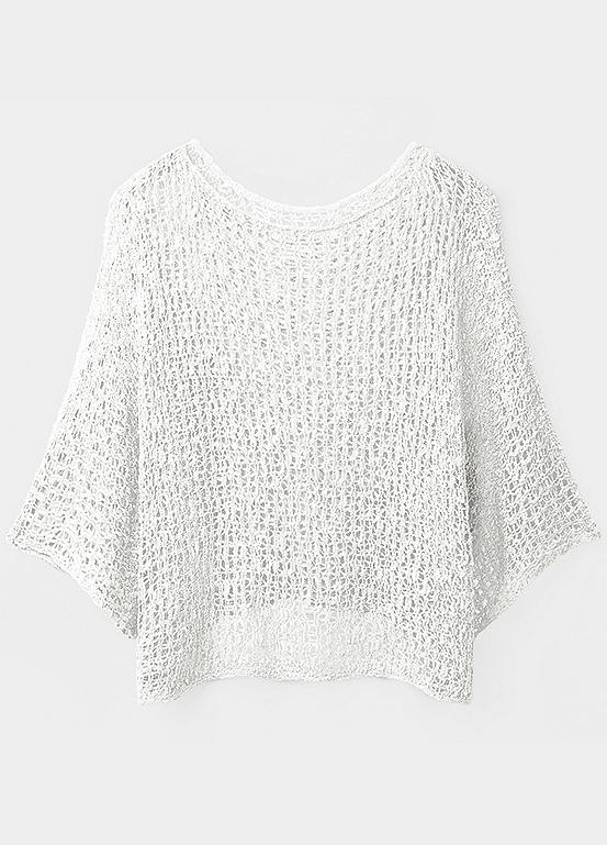 Joe Browns Lightweight Stretchy Popcorn Knit Jumper Cover Up | Freemans