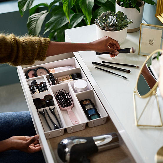 Joseph Joseph Viva 7 Piece Make up Drawer Organiser | Freemans