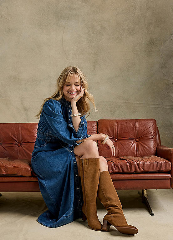 Kylie Kids Teen Check Longline Shirt | Freemans