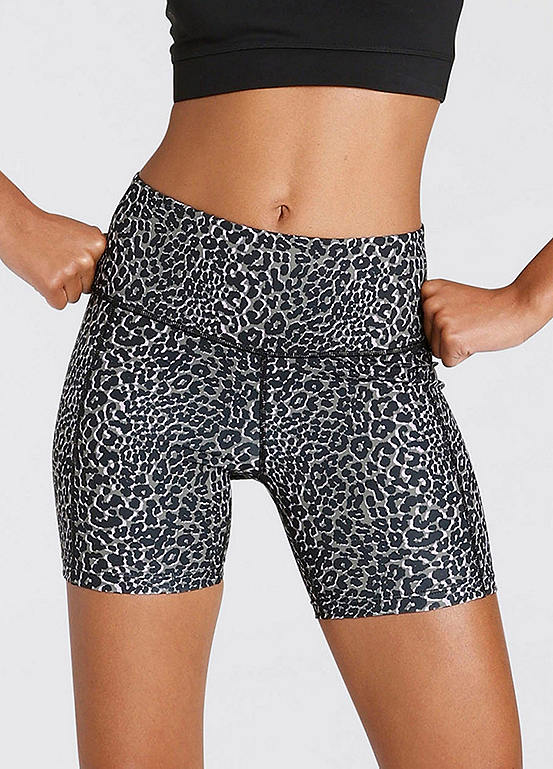 Lascana Leopard Print Cycling Shorts Freemans