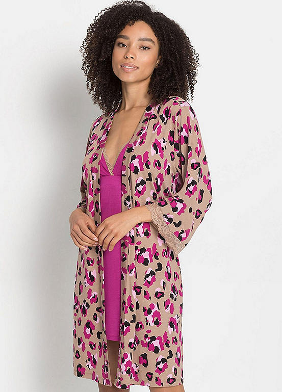 LASCANA Leopard Print Kimono | Freemans