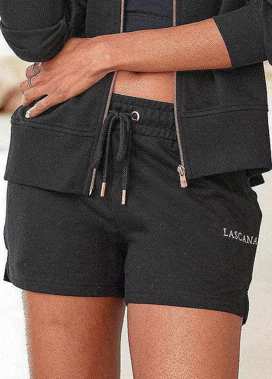 LASCANA Logo Embroidery Sweat Shorts | Freemans