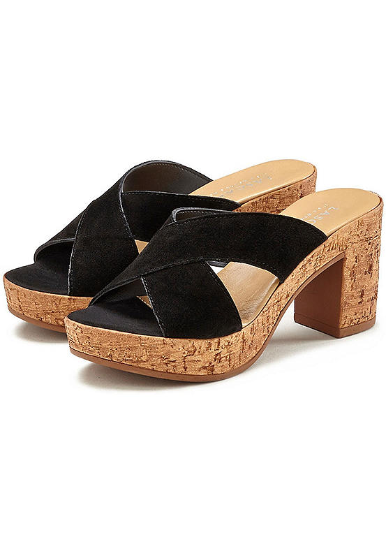 LASCANA Peep Toe Mules | Freemans