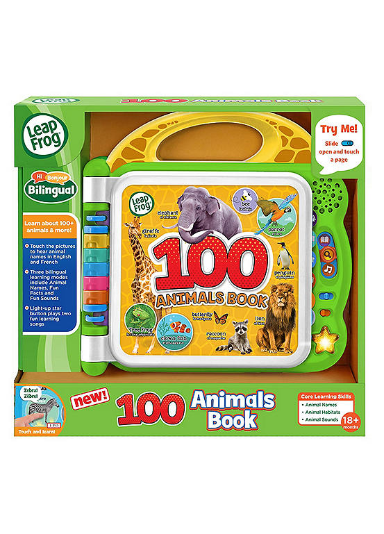 LeapFrog Learning Friends 100 Animals Interactive Book | Freemans