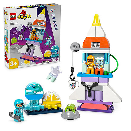 LEGO Duplo 3-in-1 Space Shuttle Adventure Set | Freemans