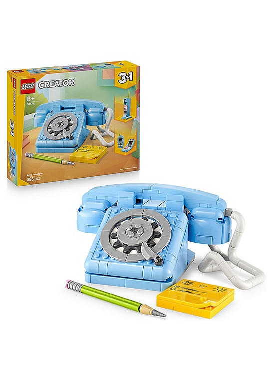 LEGO LEGO Creator 3in1 Retro Telephone Building Toy | Freemans