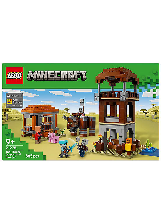 LEGO Minecraft® The Pillager Outpost & Ravager | Freemans