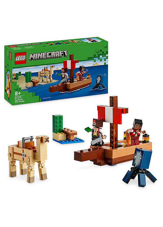 LEGO Minecraft The Pirate Ship Voyage Toy Set | Freemans