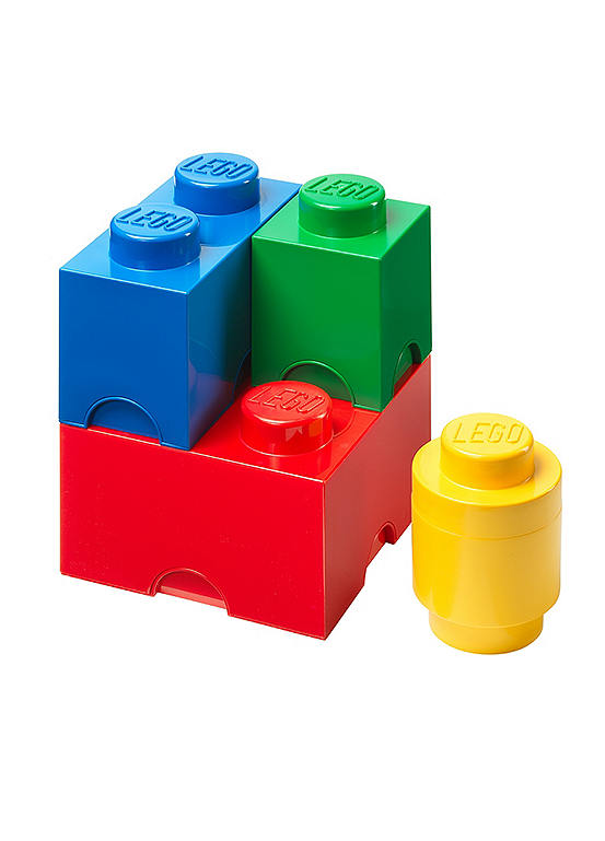 LEGO Set Of 4 Storage Bricks | Freemans
