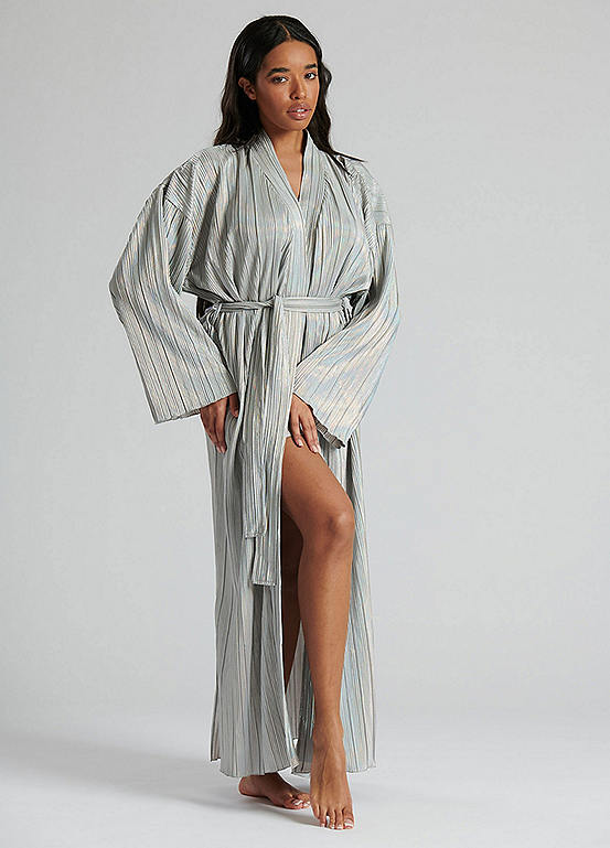 Loungeable Plisse Maxi Robe | Freemans