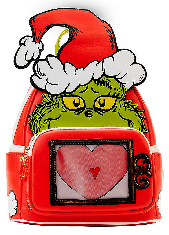 Loungefly Dr Seuss Grinch Lenticular Heart Mini Backpack | Freemans