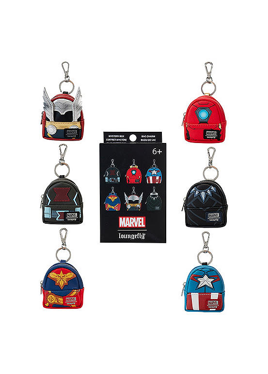 Loungefly Marvel Avengers Cosplay Mini Backpack Mystery Box Keychains ...
