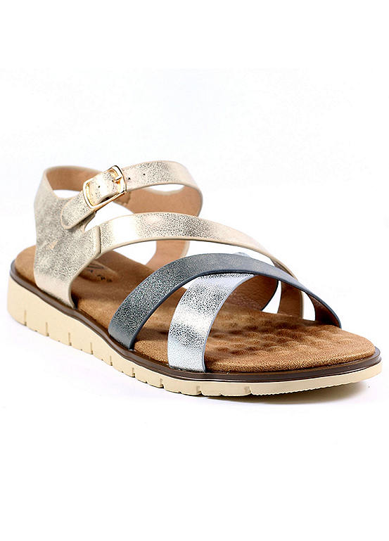 Lunar Bluebell Multi Metallic Sandals | Freemans