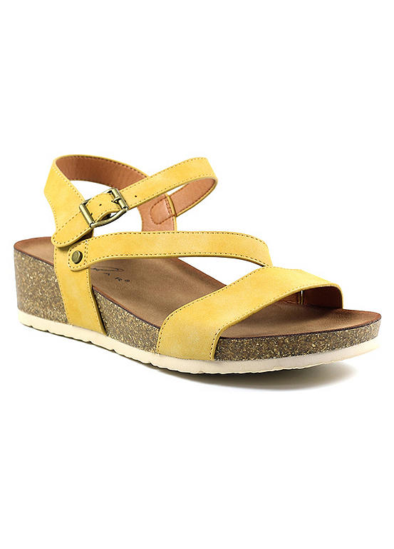 Lunar Cluster Mustard Sandals | Freemans