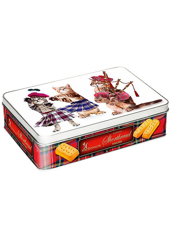 MacDonalds Shortbread Fingers in Dancing Cat/Dog Tin | Freemans