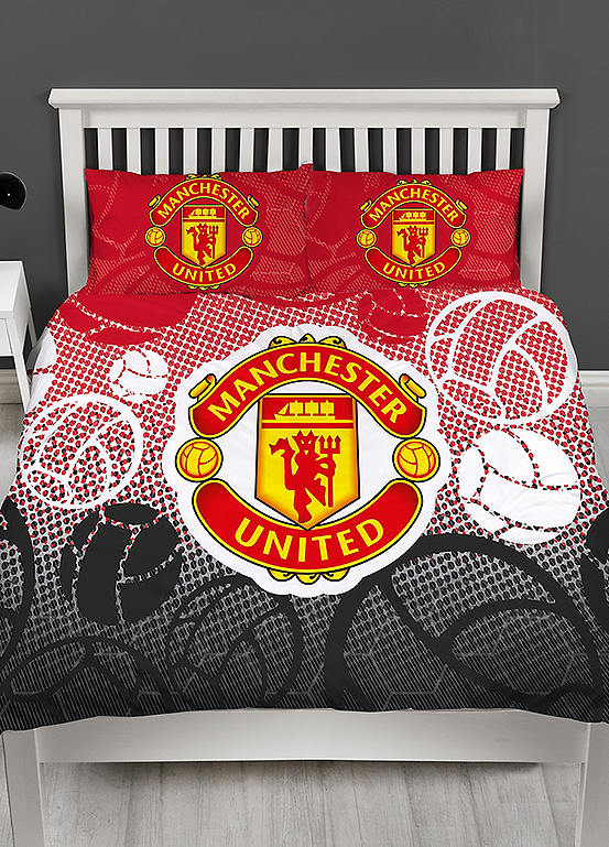 Manchester United FC Crest Reversible Duvet Cover Set | Freemans