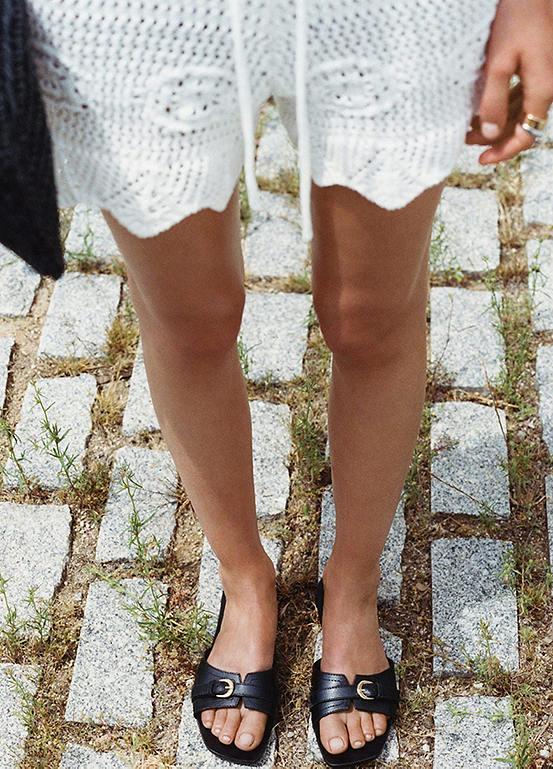 Mango Black Dango Sandals | Freemans