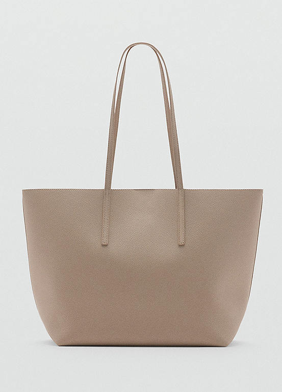 Mango White Maribel Tote Bag | Freemans