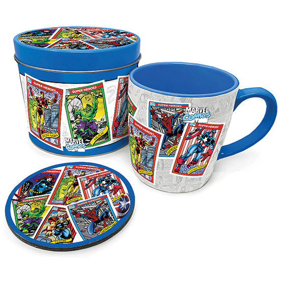 Marvel Retro Mug in Tin Gift Set | Freemans