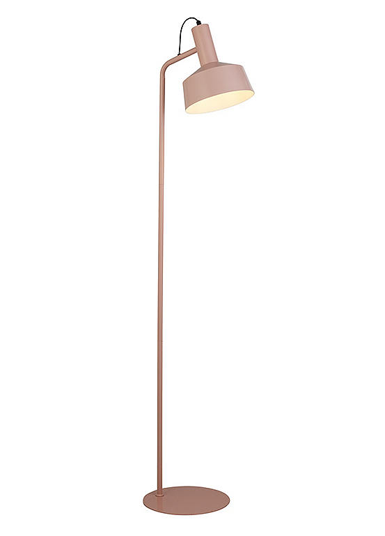 Matt Pink Metal Adjustable Floor Lamp | Freemans