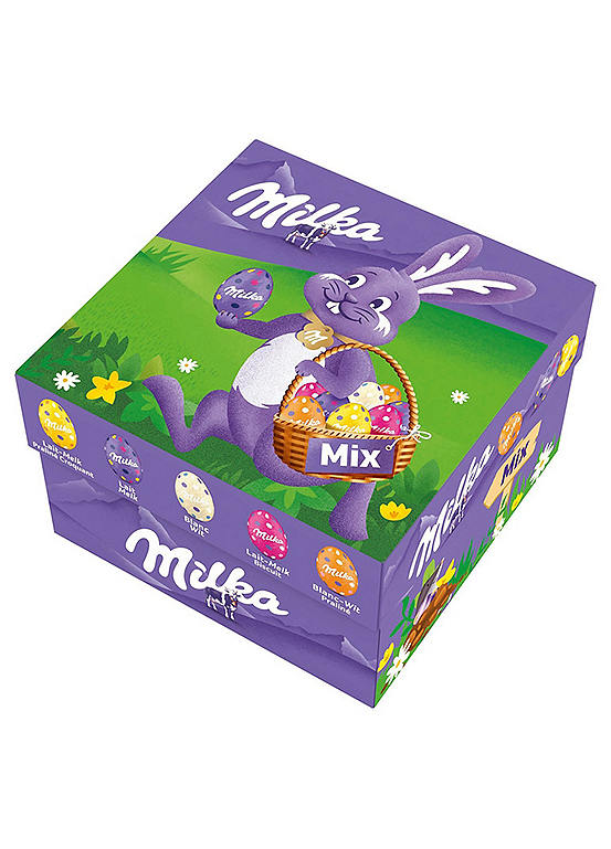 Milka Assorted Mini Easter Eggs In Window Box - 5 Flavours | Freemans