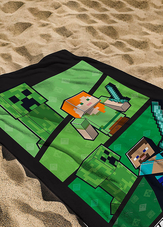 Minecraft Player 100% Cotton Beach Towel | Freemans