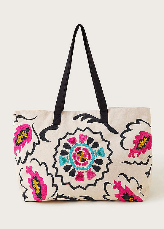 Monsoon Embroidered Beach Bag | Freemans