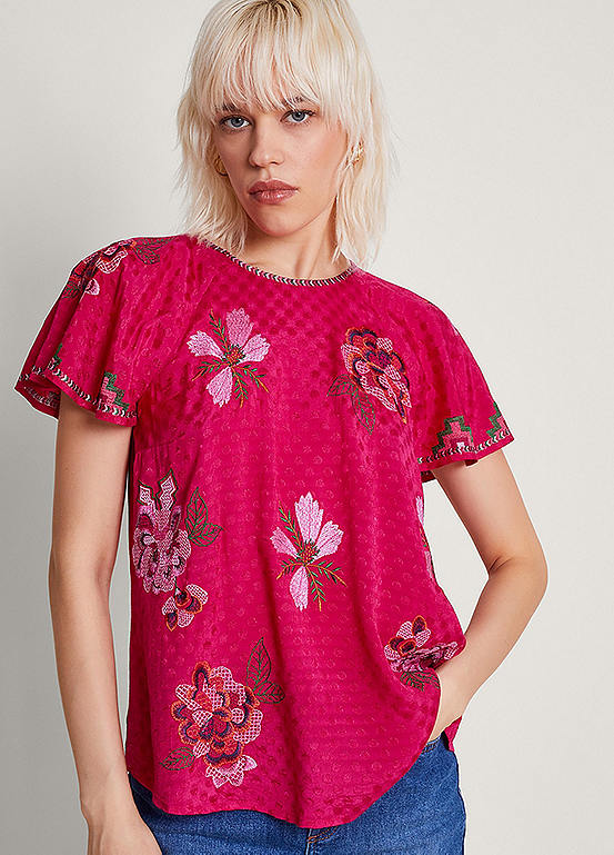 Monsoon Everly Embroidered Blouse | Freemans