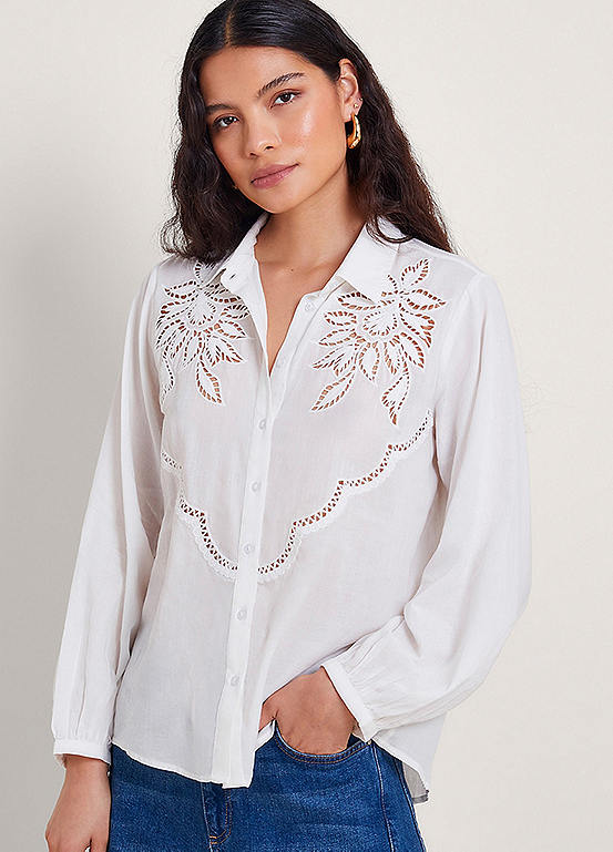 Monsoon Flora Cutwork Shirt | Freemans