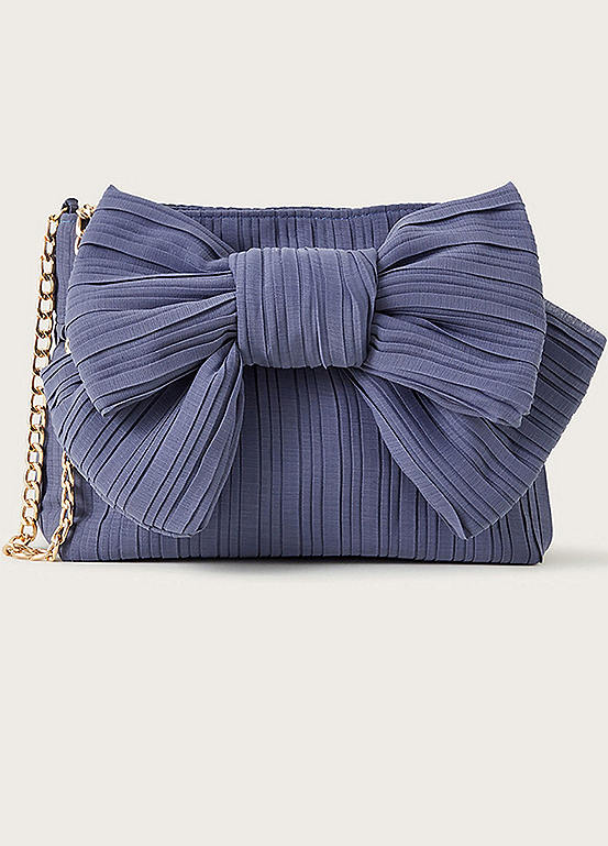 Monsoon Pleated Bow Clutch Bag | Freemans