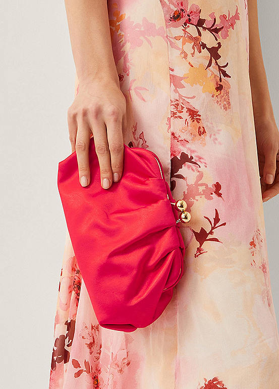 Monsoon Rhian Satin Clutch Bag | Freemans
