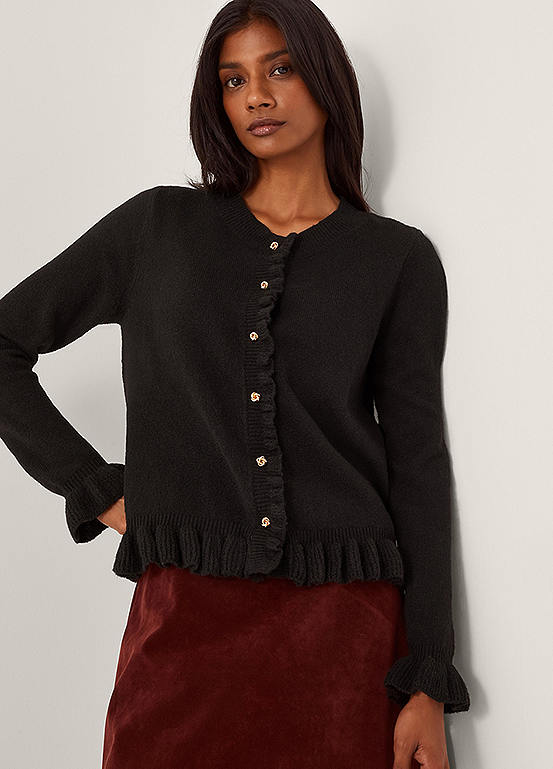 Monsoon Rina Ruffle Cardigan | Freemans