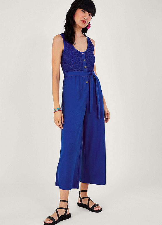 Monsoon Shirred Jumpsuit | Freemans