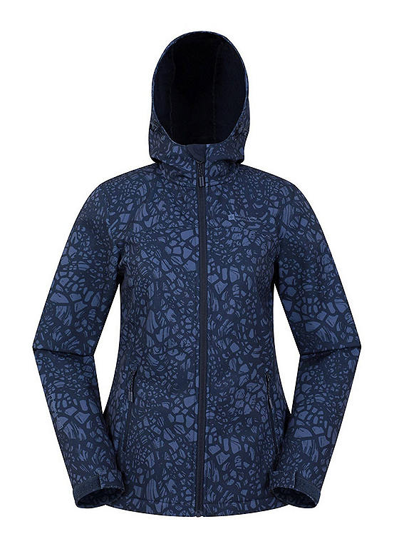 Mountain Warehouse Exodus Abstract Water Resistant Soft Shell Jacket ...