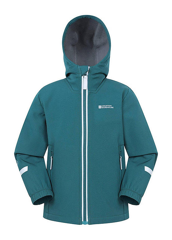 Mountain Warehouse Kids Huxley Reflective Soft Shell Jacket | Freemans