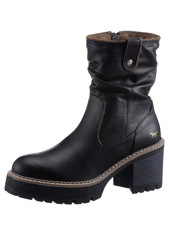 Mustang Block Heel Winter Ankle boots | Freemans