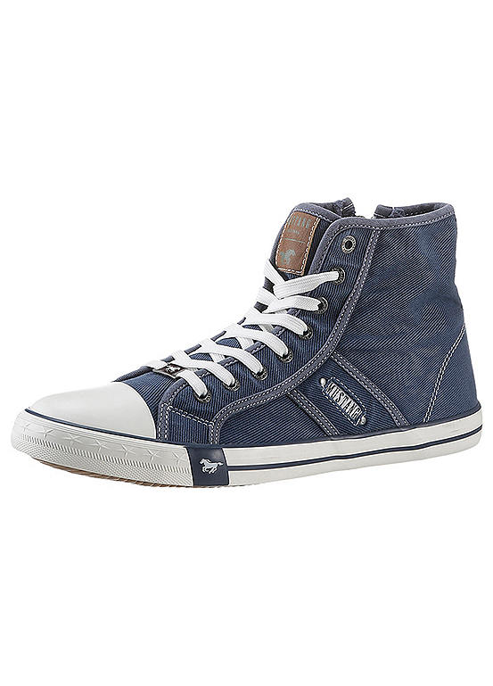 Mustang High Ankle Zip-Up Trainers | Freemans
