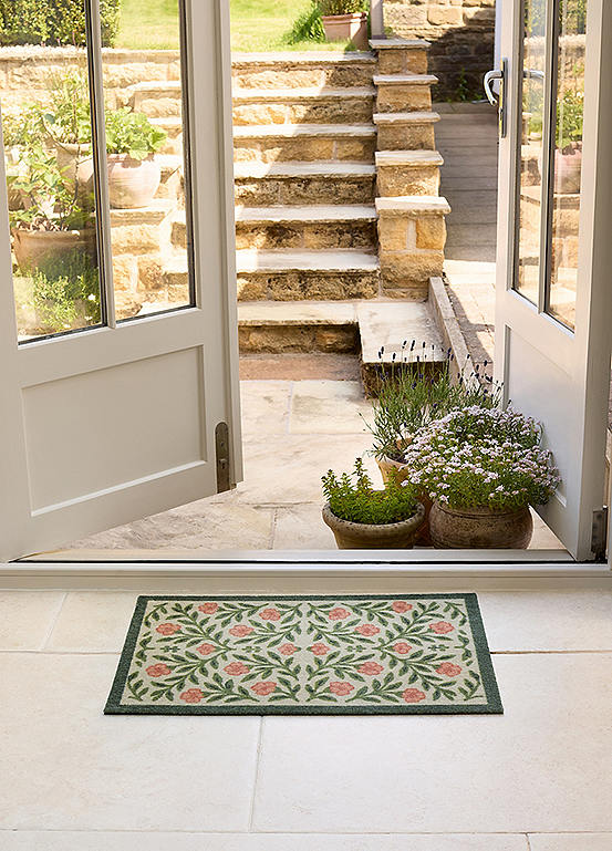 My Mat Pink Botanical Doormat | Freemans