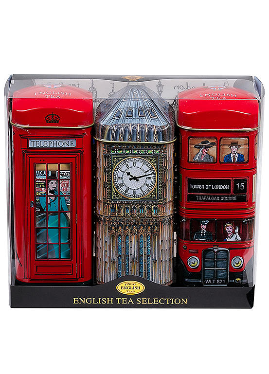New English Teas Heritage Fine English Tea Selection Triple Tall Tin ...